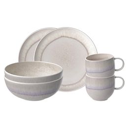 like. by Villeroy & Boch Fr&uuml;hst&uuml;cks-Set Perlemor Sand 6er Set