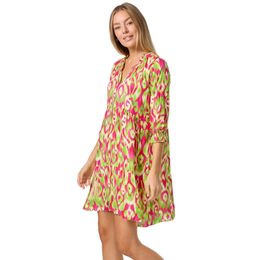 PM SELECTED Damen Tunikakleid Sommerkleid Jersey Strandkleid mit Muster PM31