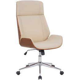 CLP B&uuml;rostuhl ergonomisch mit Armlehne Varel, Schreibtischstuhl mit modern drehbar und h&ouml;henverstellbar Gestell, R&uuml;ckenlehne kippbar