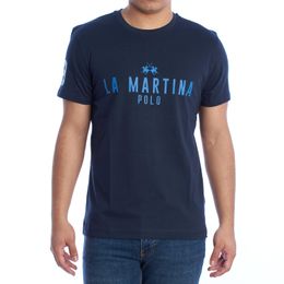 La Martina Kurzarm-T-Shirt mit normaler Passform YMR322-JS206 Herren