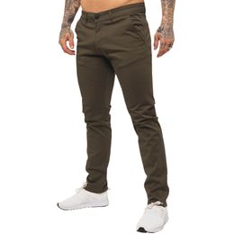 Enzo Herren Slim Fit Stretch Chinos