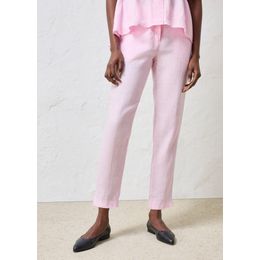 bonprix verk&uuml;rzte Hose aus reinem Leinen, rosa, Gr.46, elegante schmale Hose aus Leinen Premium Qualit&auml;t, aus Leinen