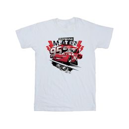 Disney - "Cars Lightning McQueen Collage" T-Shirt f&uuml;r Herren (Wei&szlig;)