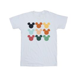 Disney - "Mickey Mouse Heads Square" T-Shirt f&uuml;r Herren (Wei&szlig;)