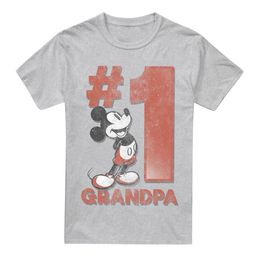 Disney - "Number 1 Grandpa" T-Shirt f&uuml;r Herren (Sport Heide)