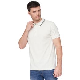 Duck and Cover - "Samtrase" Poloshirt f&uuml;r Herren (Naturwei&szlig;)
