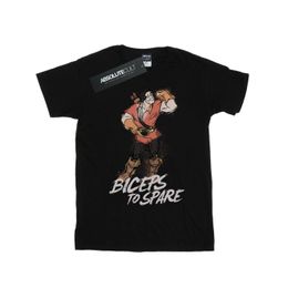 Disney Herren Sch&ouml;nheit und das Biest Gaston Bizeps zu ersetzen T-Shirt (schwarz)