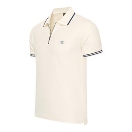 Cappuccino Italia Polo Zip Polo Torino Weiss