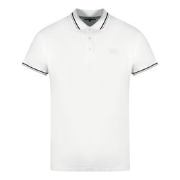Cavalli Class Zwillings-Tipp-Kragen Wei&szlig;es Poloshirt