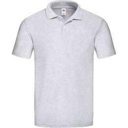 Fruit of the Loom Herren Original Pique Heather Polo Shirt (Heather Grey)