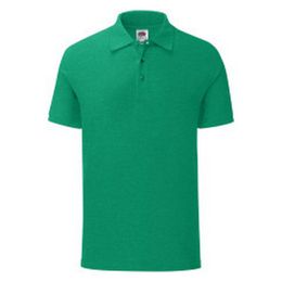 Fruit of the Loom - "Iconic" Poloshirt f&uuml;r Herren (Gr&uuml;n meliert)