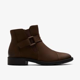Clarks Adalynn Faye Pilz Nubuk Stiefel