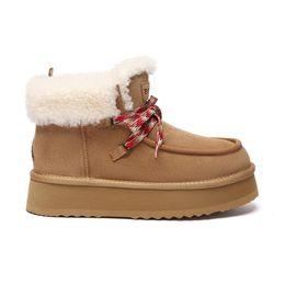 EVER AU Australien Damen Lapwing Kn&ouml;cheluppen-Plattformstiefel