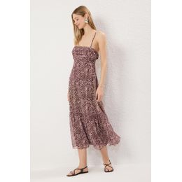 Damen-Maxikleid in Rosa im Ethno-Stil, &auml;rmellos, l&auml;ssig f&uuml;r Tag und Nacht