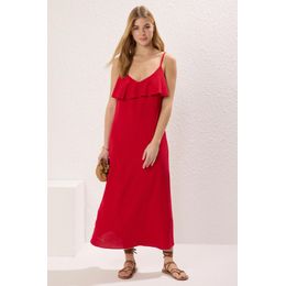 Gerades, locker fallendes Maxikleid f&uuml;r Damen, l&auml;ssig/leger f&uuml;r den Alltag