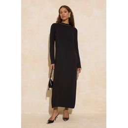 Langes, flaches Maxikleid f&uuml;r Damen, l&auml;ssig/alltagstauglich, A-Linien-Schnitt, Hijab-Stil