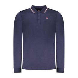 Norwegen 1963 Blau Baumwolle Herren Poloshirt