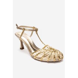 Gerald Geflochtener Riemen Stiletto Pumps