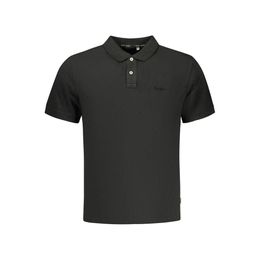 Pepe Jeans Schwarzes Baumwoll-Herren-Polohemd