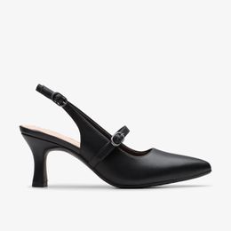 Clarks Kataleyna Ruby schwarze Leder Schuhe