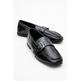 Jade Leder Flach Loafer Damen