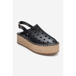 Fraga Leder Keilabsatz Sandale