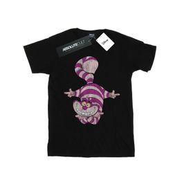 Disney - "Alice In Wonderland Cheshire Cat Upside Down" T-Shirt f&uuml;r Herren (Schwarz)