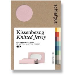 Kissenbezug Schlafgut "Pure flexibler Kissenbezug f&uuml;r Nackenst&uuml;tzkissen", lila (lila light), B:40cm L:140cm, Bio-Baumwolle, Obermaterial: 95% Baumwolle, 5% Elasthan, Kissenbez&uuml;ge, Kissenbezug, Bio-Baumwolle mit Elasthan, mit Gummizug, b&uuml;gelfrei