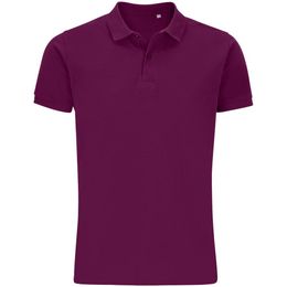 SOLS - "Planet" Poloshirt Baumwolle aus biologischem Anbau f&uuml;r Herren (Stern Violett)