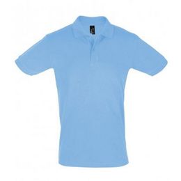 SOLS Mens Perfect Pique Kurzarm-Poloshirt (Himmelblau)