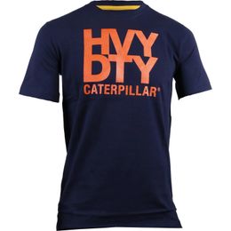 Caterpillar - "Trademark" T-Shirt Extra stark f&uuml;r Herren (Eclipse-Blau)