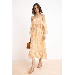 Damen-Maxikleid mit Blumenmuster, &auml;rmellos, f&uuml;r Tag und Nacht
