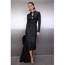 Elegantes, figurbetontes Maxikleid f&uuml;r Damen, gerade geschnitten, lang/perfekt f&uuml;r den Abend