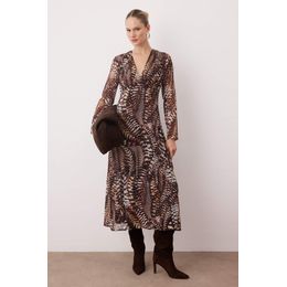 Langes Maxikleid mit Paisleymuster f&uuml;r Damen, A-Linie, perfekt f&uuml;r Abend und Alltag.