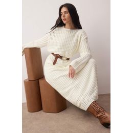 Langes, gerades Maxikleid f&uuml;r Damen, A-Linie, l&auml;ssig/alltagstauglich, mit Hijab-Absatz