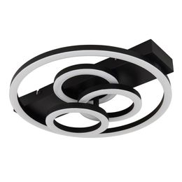 Globo LIGHTING LED Deckenleuchte "DARRYL I", schwarz (schwarz matt), 1 Stk., Leuchten, Deckenlampe, rund, Wohnzimmer, Schlafzimmer, LED Deckenleuchte