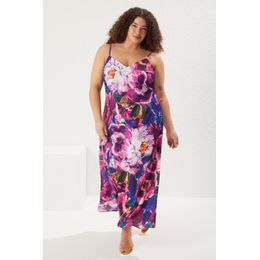 Curve Damen-Midikleid mit Spaghettitr&auml;gern, schlicht, f&uuml;r Abend/Alltag, &Uuml;bergr&ouml;&szlig;e
