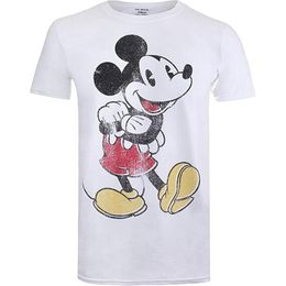 Disney - T-Shirt f&uuml;r Herren (Wei&szlig;/Schwarz/Rot)