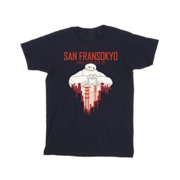 Disney - "Big Hero 6 San Fransokyo" T-Shirt f&uuml;r Herren (Marineblau)