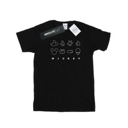 Disney - "Mickey Mouse Deconstructed" T-Shirt f&uuml;r Herren (Schwarz)