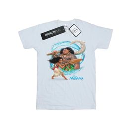 Disney - "Moana And Maui Wave" T-Shirt f&uuml;r Herren (Wei&szlig;)