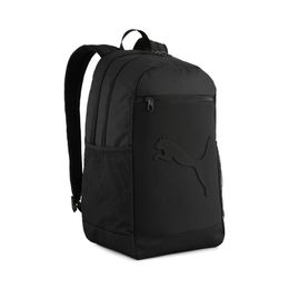 Rucksack Puma "BUZZ BACKPACK", schwarz (Puma schwarz), Rucks&auml;cke, Damen, Netz, Obermaterial: 100% Polyester, unifarben, Rucksack, mit mehreren Rei&szlig;verschlussf&auml;chern, mit seitlichen Mesh-Taschen