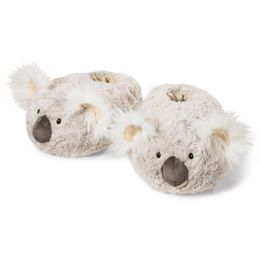 Pl&uuml;sch Hausschuhe Nici "KOALA", Damen, Gr. 38/41, wei&szlig; (sanftes wei&szlig; koala), Textil, Schuhe, Motiv Hausschuh mit flauschigen Ohren