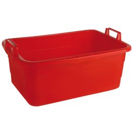 W&auml;schewanne Lockweiler, rot, B:43cm H:25cm T:62cm, Kunststoff, W&auml;schesammler, Kunststoff, 45 Liter, mit hochstehenden Griffen