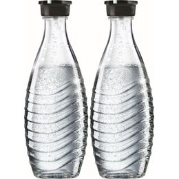 Wassersprudler Flasche SodaStream, transparent, 600ml, Glas, Karaffen, passend f&uuml;r die SodaStream Modelle Crystal und Penguin