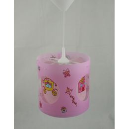 Niermann H&auml;ngeleuchte "Dreh-Pendelleuchte Prinzessin, Kinderzimmer, Kinderlampe", bunt, 1, &Oslash; 25cm H: 27cm, 1 Stk., Leuchten, Der innere Lampenschrim dreht sich sobald das Licht eingeschaltet ist, Kinderlampe