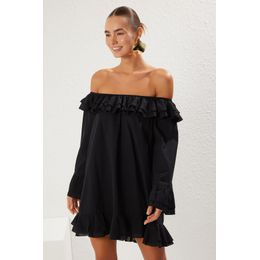 Schlichtes, langes, figurbetontes Mini-Strandkleid f&uuml;r Damen