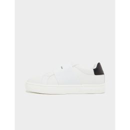 Frauen Calvin Klein Elastische Cupsole Sneakers in Wei&szlig;