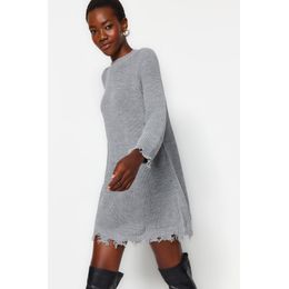 Unifarbene Mini-Lang-Freizeitkleider im Oversize-Stil f&uuml;r Damen
