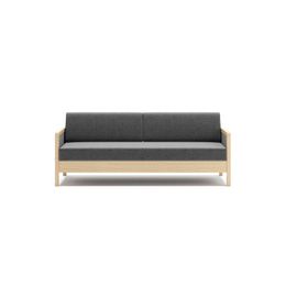 Schlafsofa HESTB&AElig;K "Hestb&aelig;k 168 3-Sitzer, Bettfunktion, Breite 208cm, Komfortsitzh&ouml;he 47cm", anthrazit, B:210cm H:79cm T:81cm, 100% Polyester, Sofas, Schlafsofa, Umklappbar, Querschl&auml;fer, sehr komfortabel, Stauraum